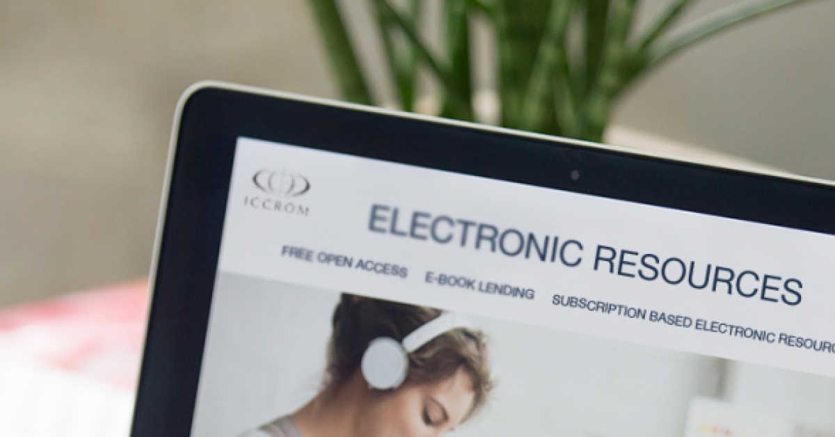 Electronic resources | ICCROM